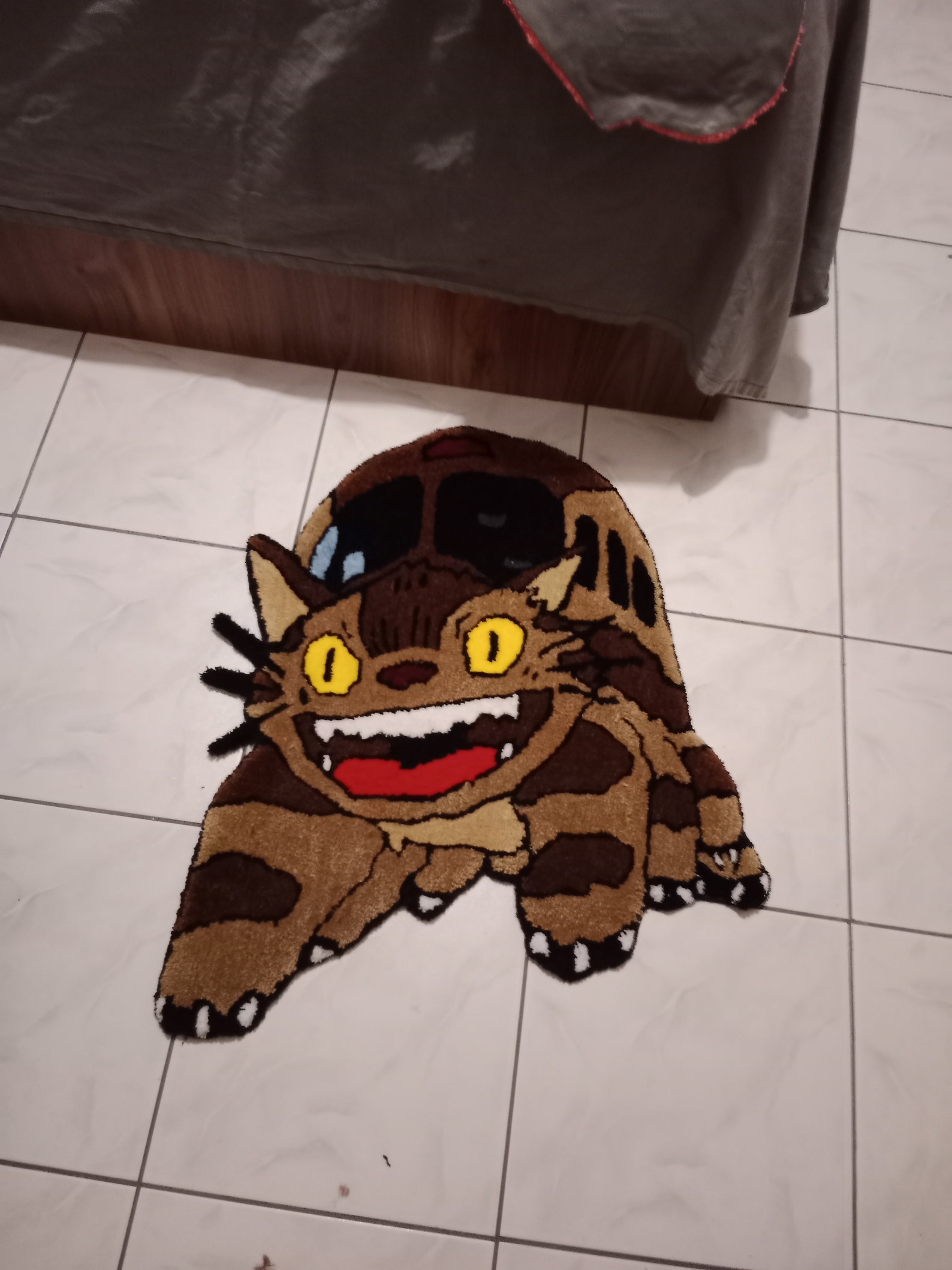 My Neighbor Totoro Catbus Tufted Rug Anime Tufted Rug Cute - Etsy