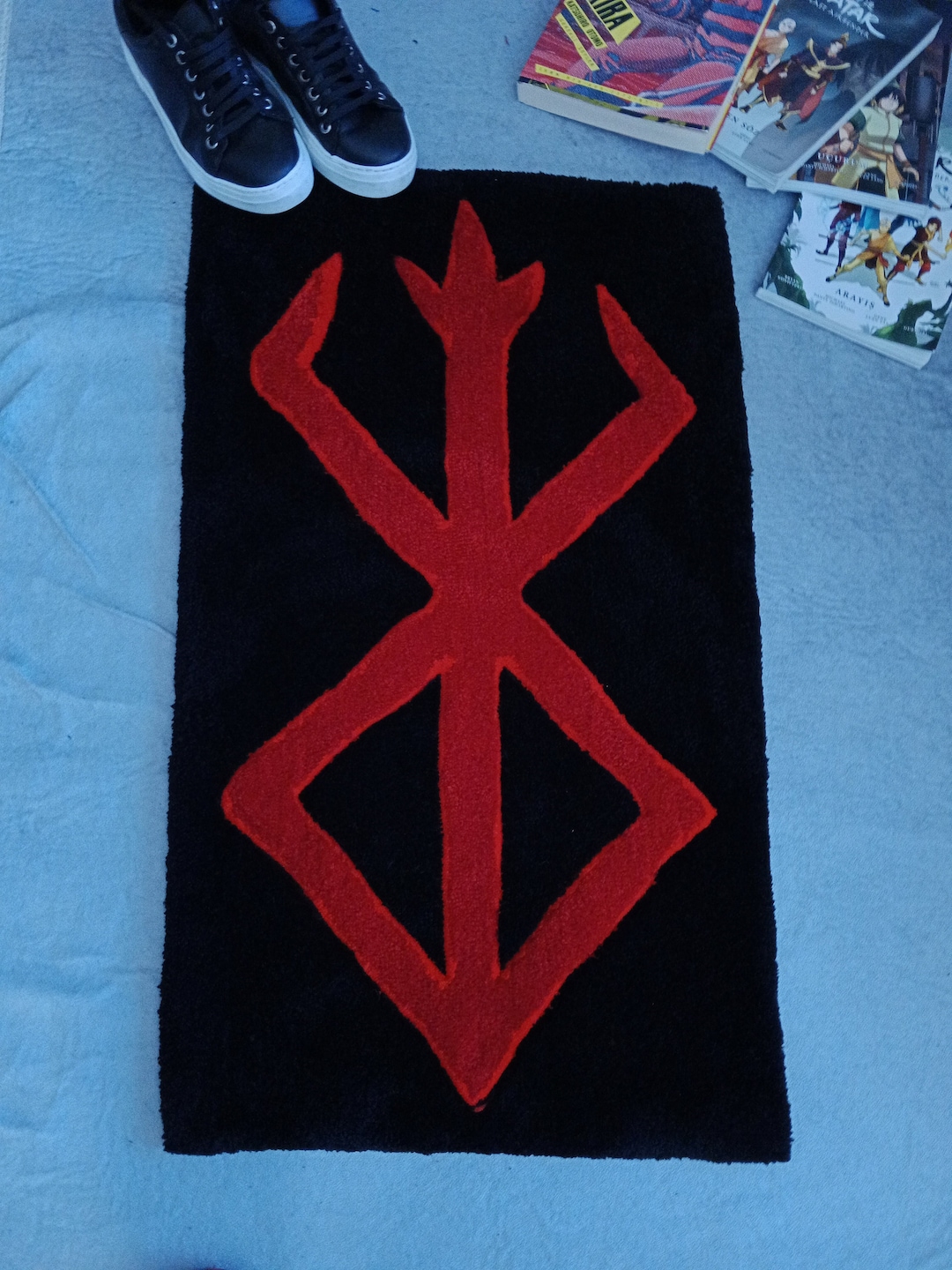 Anime Handmade Carpet, Berserk Curse Mark Rug - Etsy