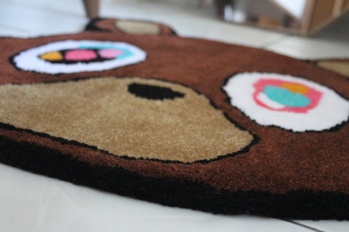 Kanye West Inspired Hand Tufted Rug Graduation Bear Home - Etsy
