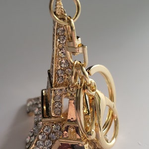 Eiffel Tower Keychain. Shiny Keychain. Big & Small Eiffel Tower. Eiffel ...