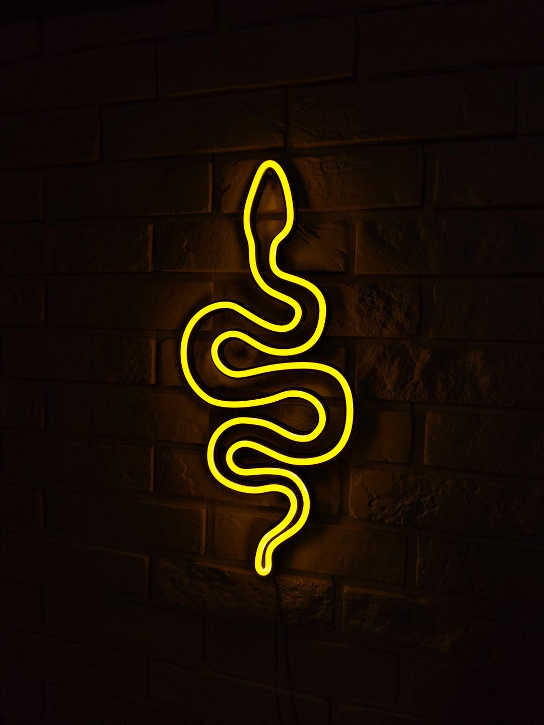 Custom Neon Sign Nails-led Snake Light-modern Reptile Wall Decor ...