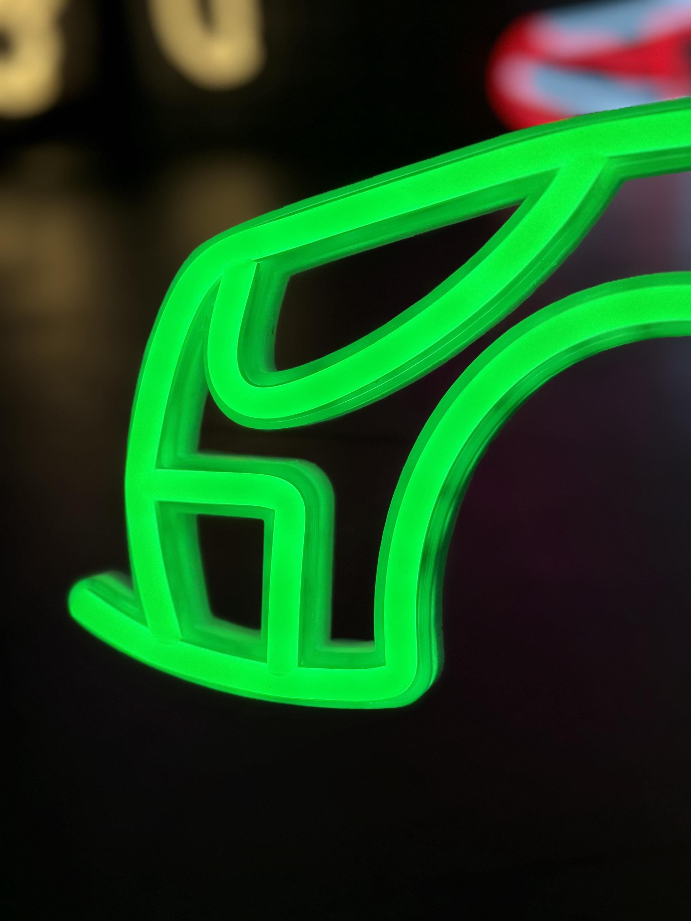 3D Printed Neon LED Sign, Sports Car Wall Decor, Car Enthusiast Gift ...