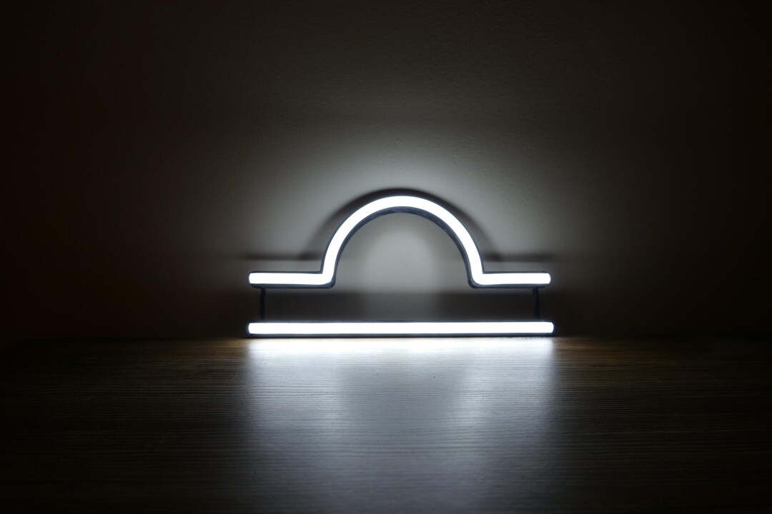 Libra Neon LED Sign 3D Printed Zodiac Wall Art Astrology Gifts ...