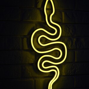 Custom Neon Sign Nails-led Snake Light-modern Reptile Wall Decor ...