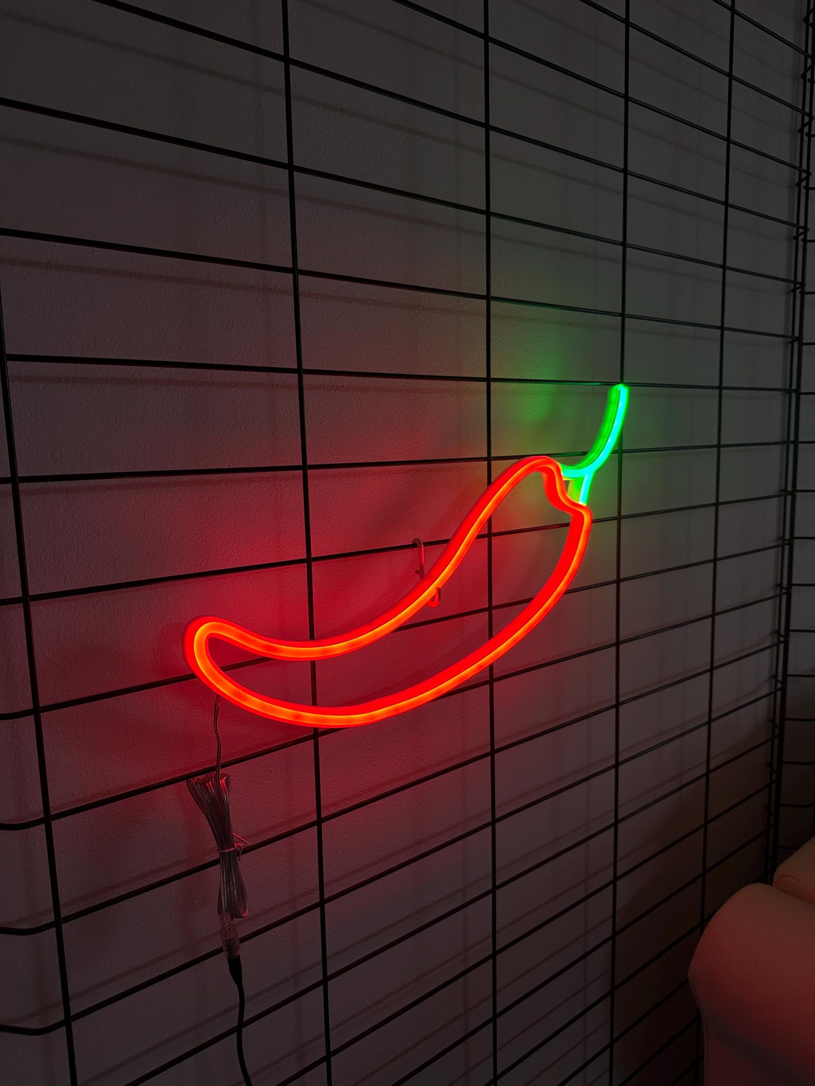 Neon Sign Wall Hang, Spicy Red Pepper Chilli Light, Kitchen Art Decor ...