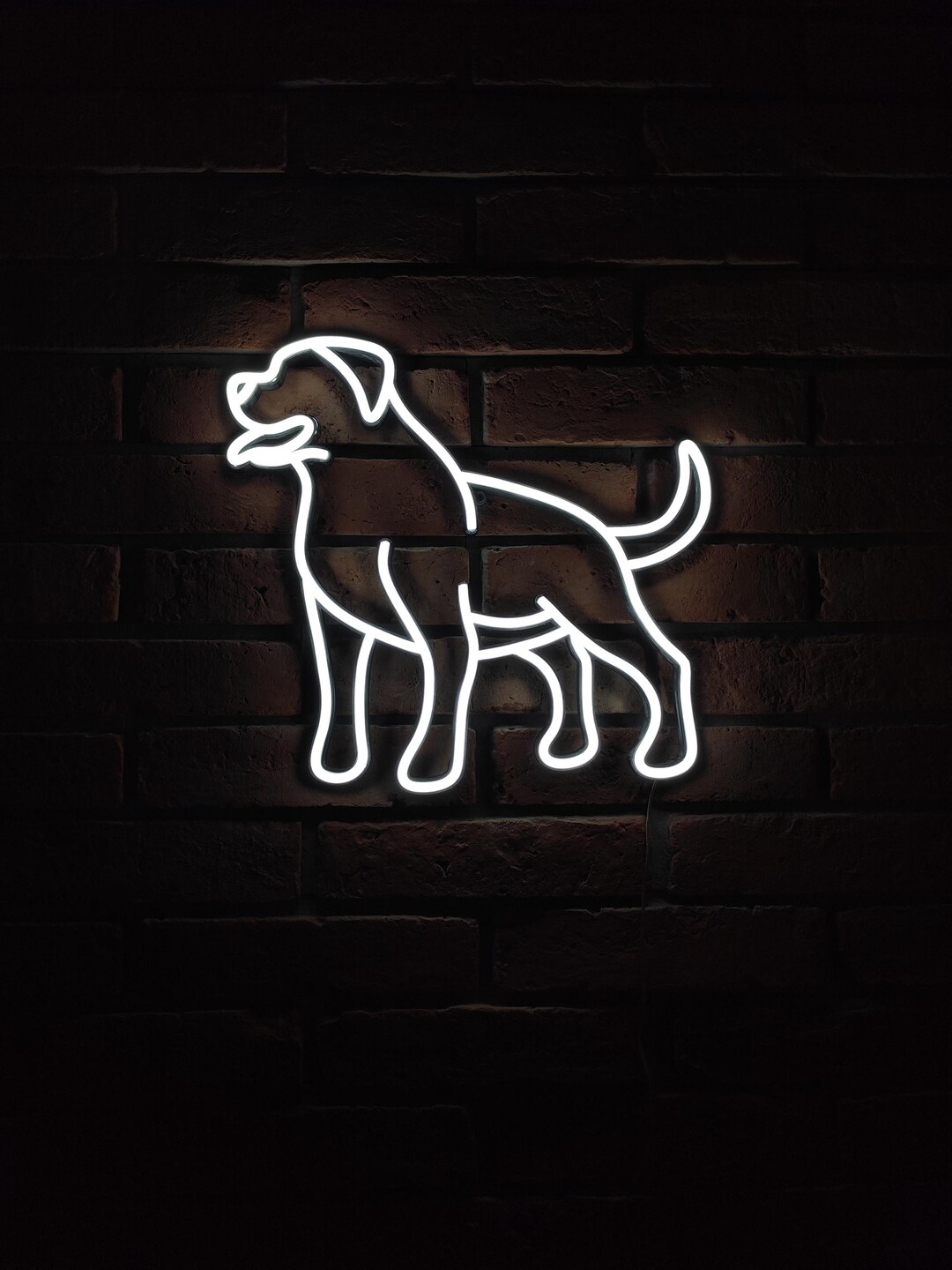 Rottweiler LED Neon Sign, Custom Pet Dog Wall Art, Personalized Animal ...
