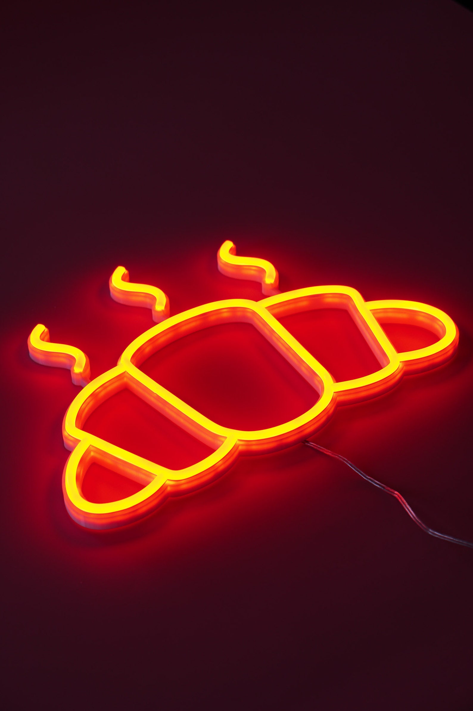 Croissant Neon Sign | Bakery Cafe Decor, French Pastry Wall Art ...