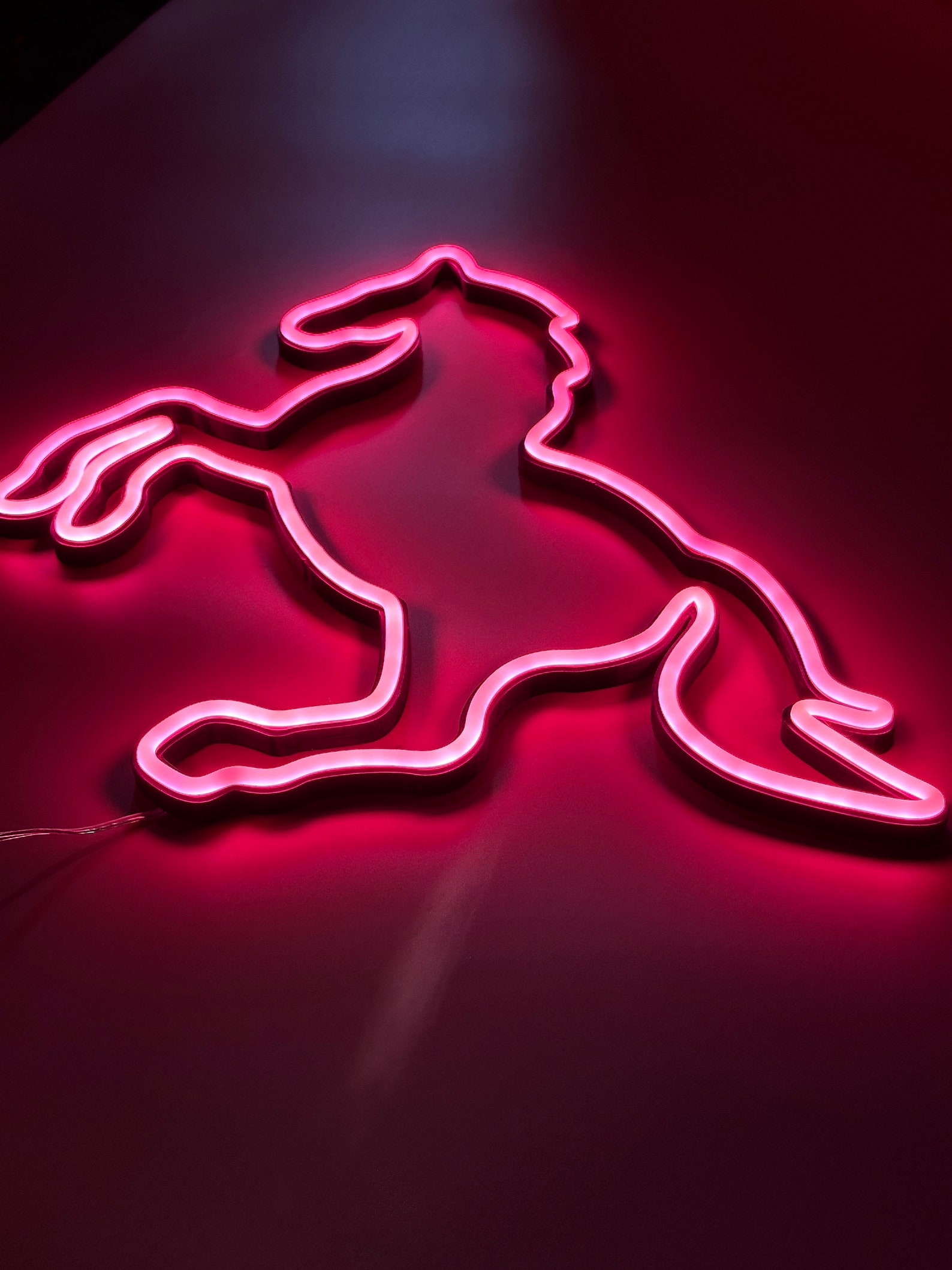 Horse Neon LED Sign | Equestrian Wall Art Decor | Custom LED Sign for ...