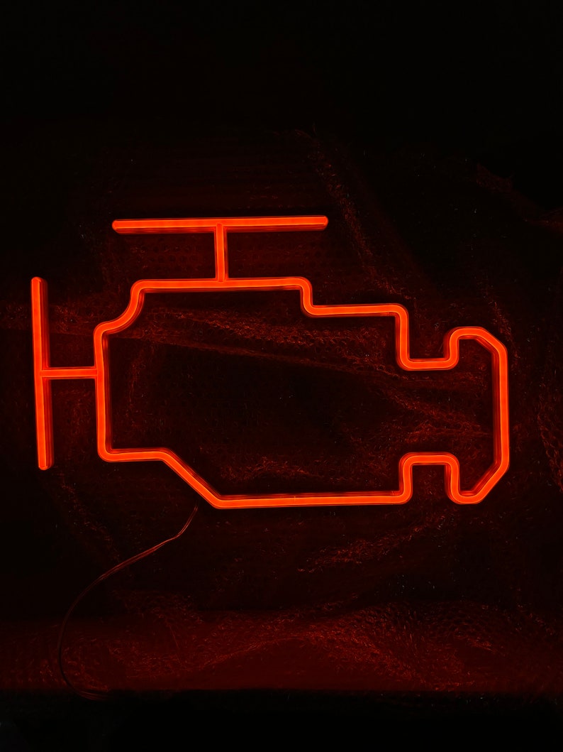 Custom LED Signs for Cars | Automotive Check Engine Light, Garage ...