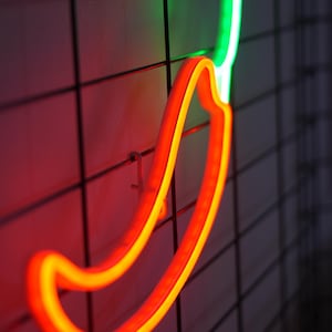 Neon Sign Wall Hang, Spicy Red Pepper Chilli Light, Kitchen Art Decor ...