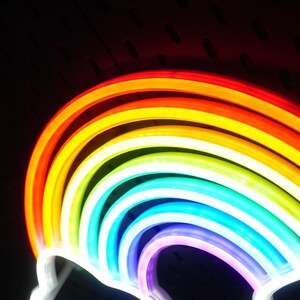Celebrate LED Sign - Rainbow Neon Wall Art for Parties, Home Decor ...