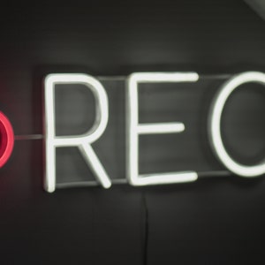 Recording Neon LED Sign | Studio Wall Art Decor | Custom LED Sign for ...