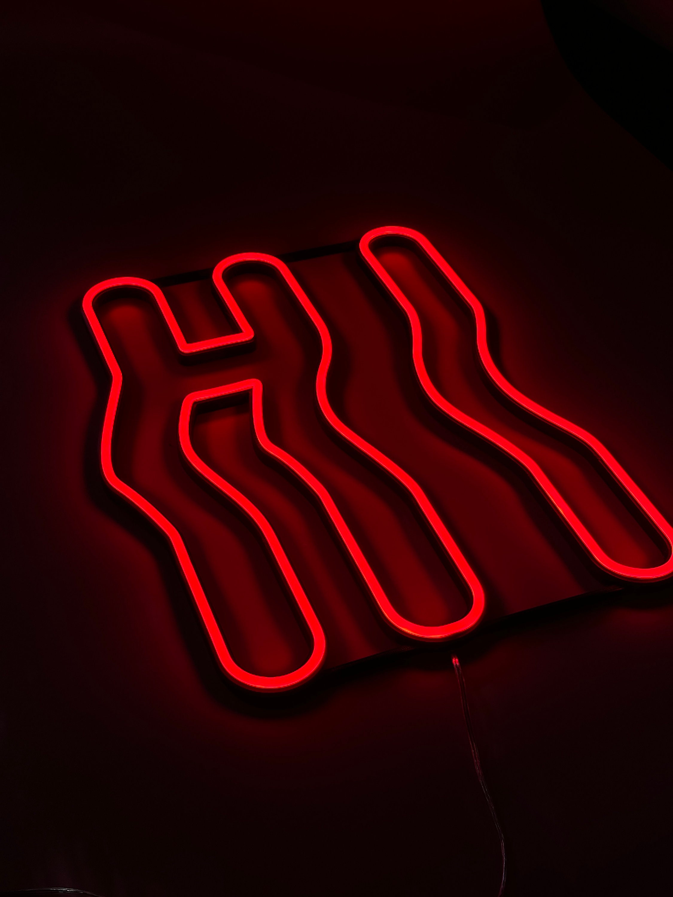 Custom Hi Neon LED | Led Neon Desk Sign | Aesthetic Room Decor | Modern ...