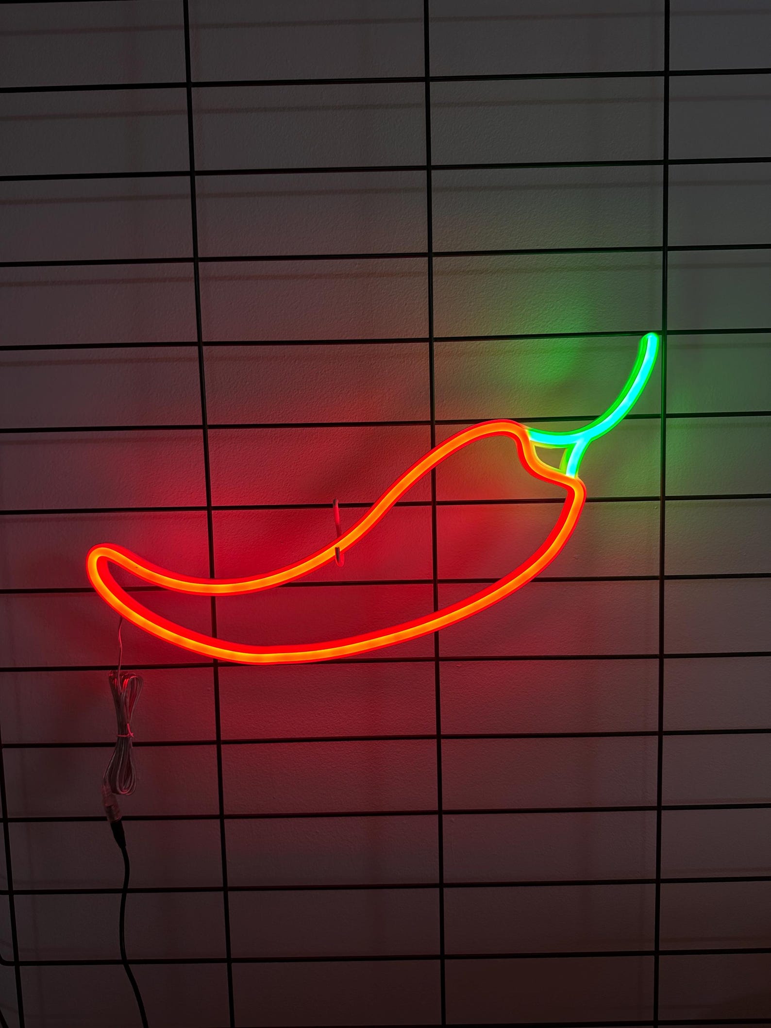 Neon Sign Wall Hang, Spicy Red Pepper Chilli Light, Kitchen Art Decor ...