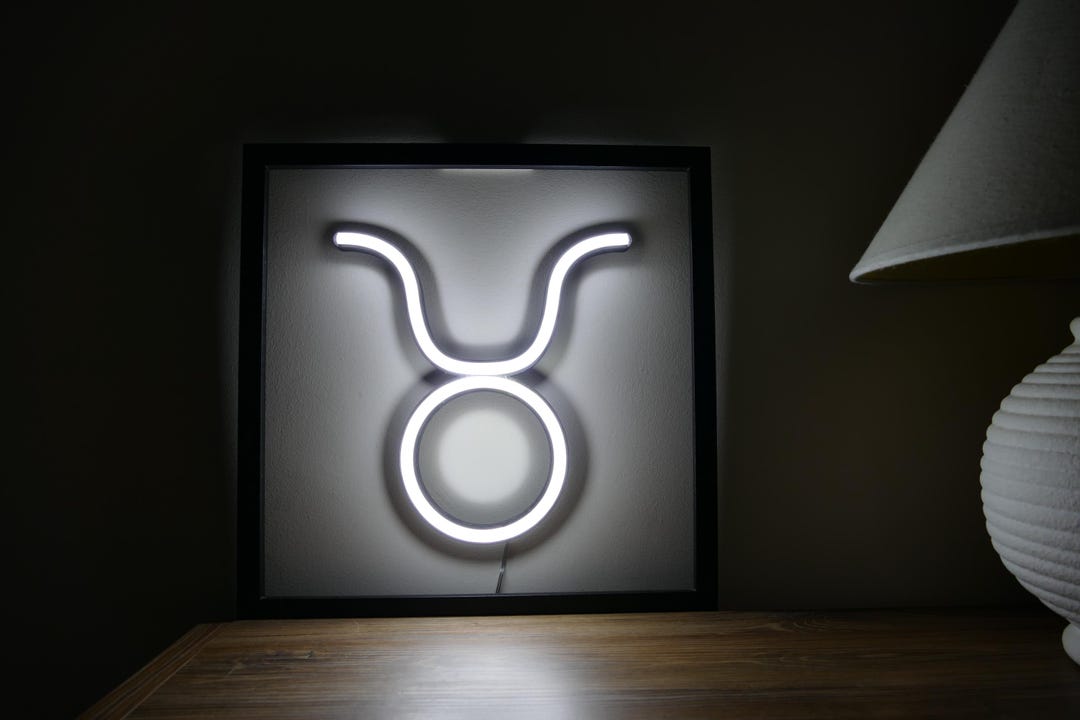 Taurus Neon Led Wall Art, Led Light, Wall Sign, Wall Art, Office Wall ...