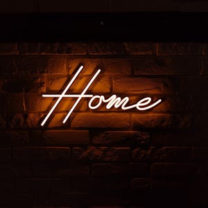 Neon Aesthetic Decor Sign | Cozy Home LED Wall Art | Custom Light ...