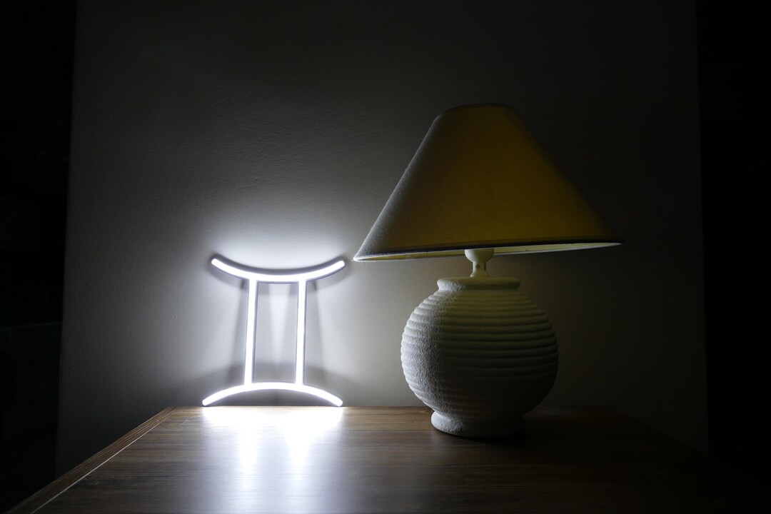 Gemini Zodiac Symbol Neon Sign, Zodiac Sign Led Light, Gemini Neon ...