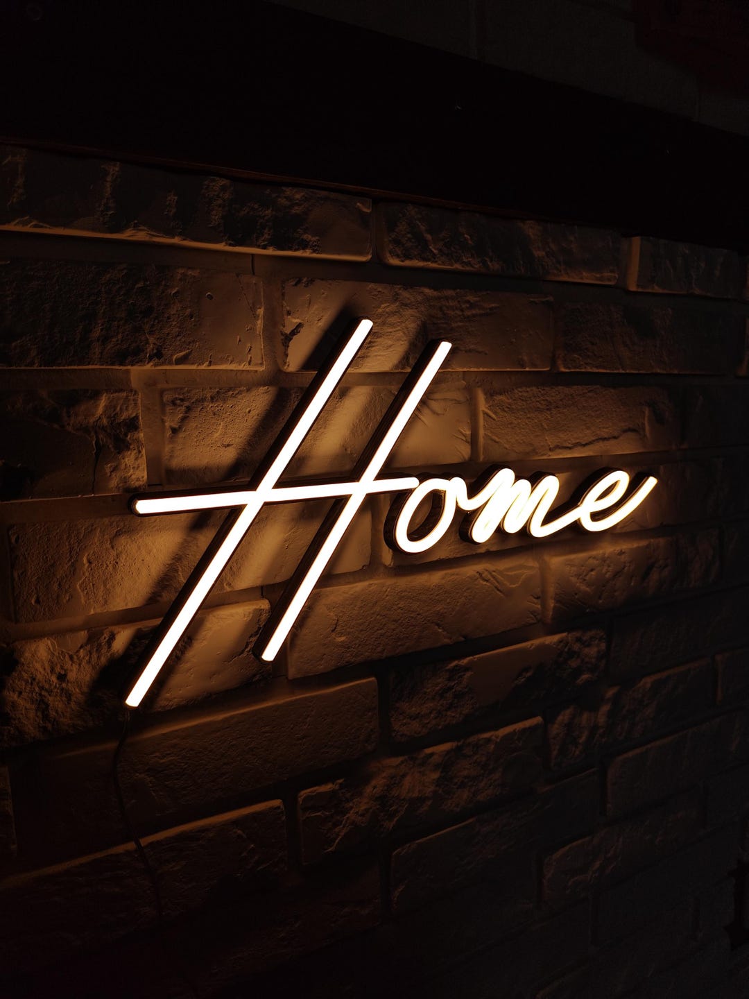 Neon Aesthetic Decor Sign | Cozy Home LED Wall Art | Custom Light ...