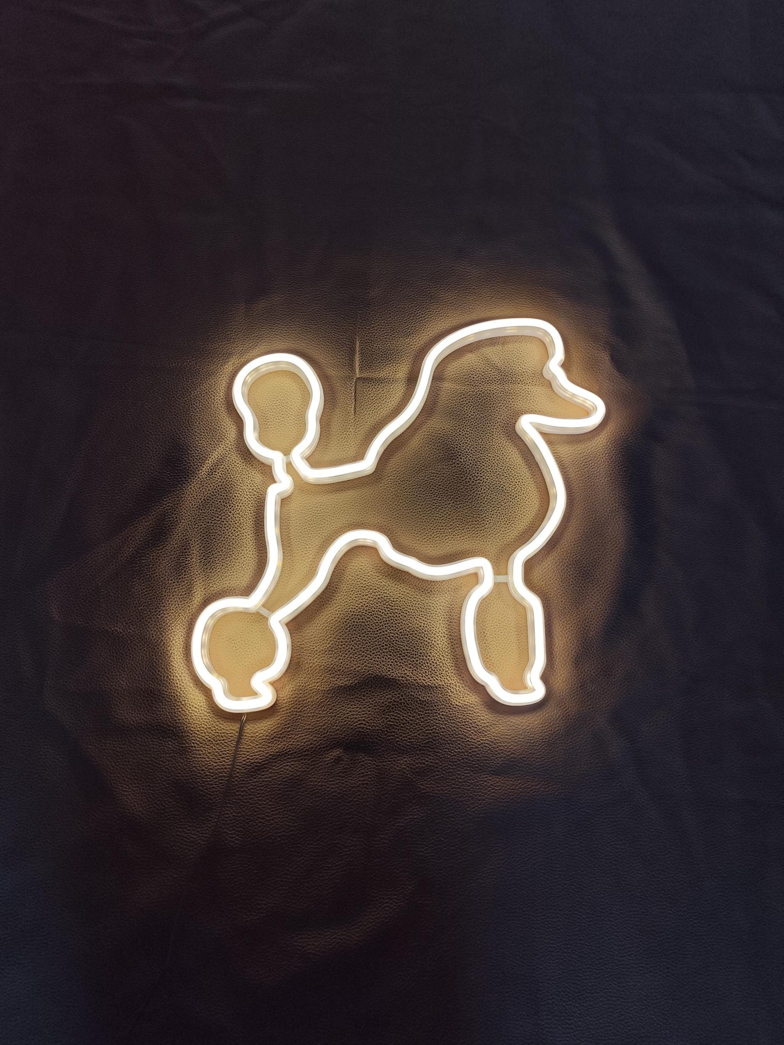 Poodle LED Neon Sign, Custom Dog Pet Wall Art Decor, RGB 11 Colors ...