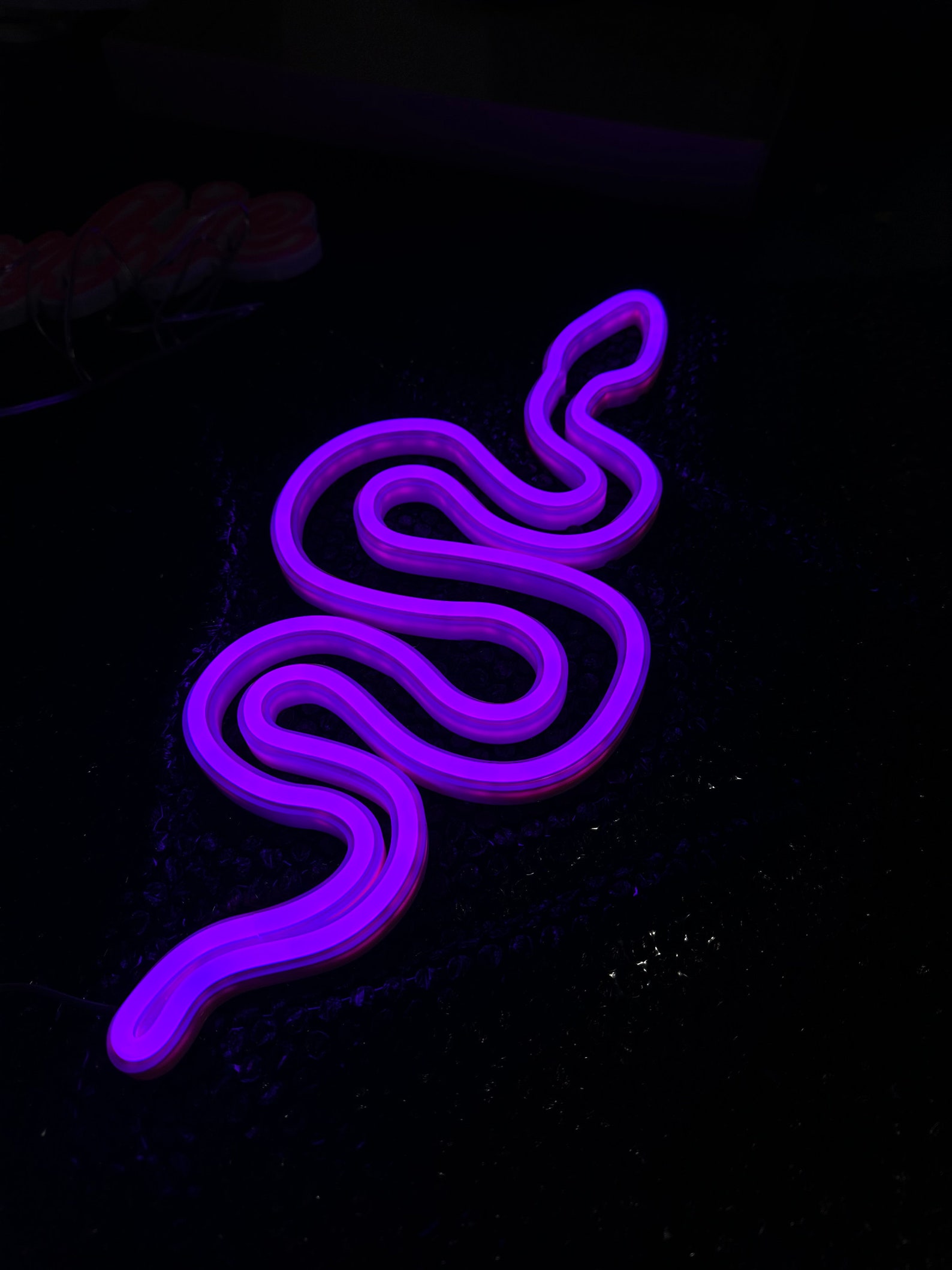 Custom Neon Sign Nails-led Snake Light-modern Reptile Wall Decor ...