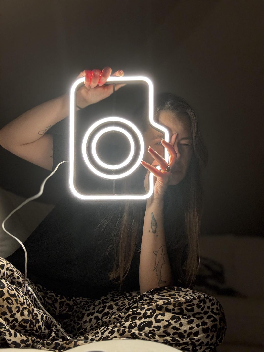 Camera Neon LED Sign - 3D Printed Neon Wall Art - Photographer Gifts ...