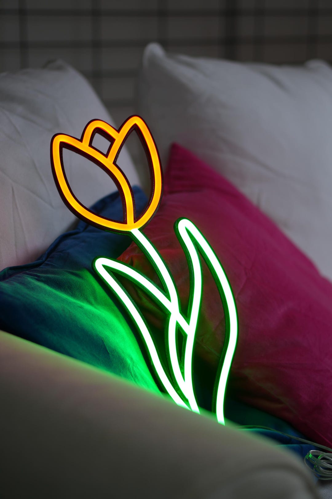 Etsy Wedding Sign Neon, Tulip Neon LED Sign, Floral Wall Light, Spring ...