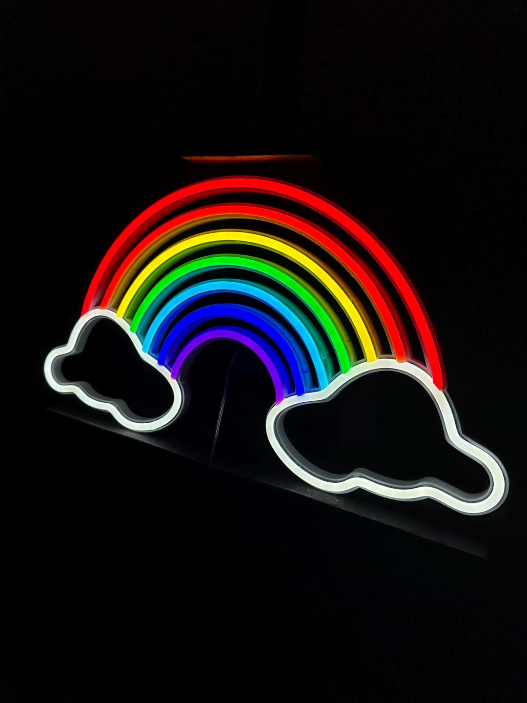 Celebrate LED Sign - Rainbow Neon Wall Art for Parties, Home Decor ...