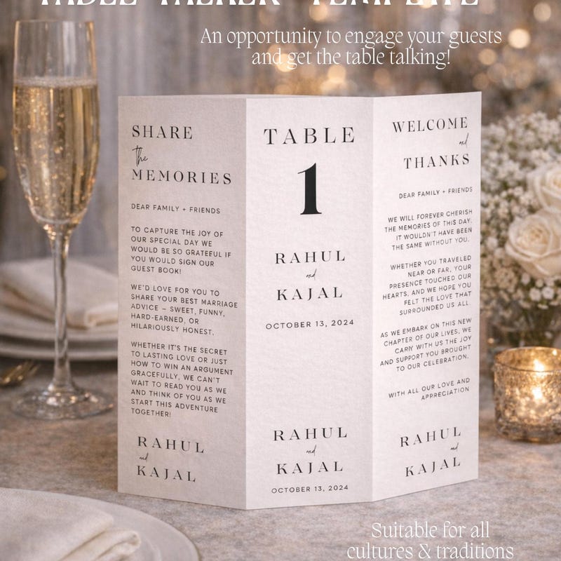 Table Talkers - Etsy