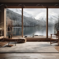 Spring Raindrops on Window Zoom Background Virtual Office for Online ...