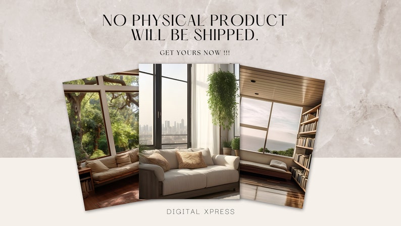 Beige Room Zoom Background for Meetings, Zoom Digital Virtual Backdrop ...