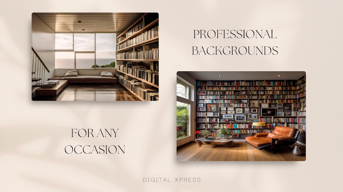 Beige Room Zoom Background for Meetings, Zoom Digital Virtual Backdrop ...