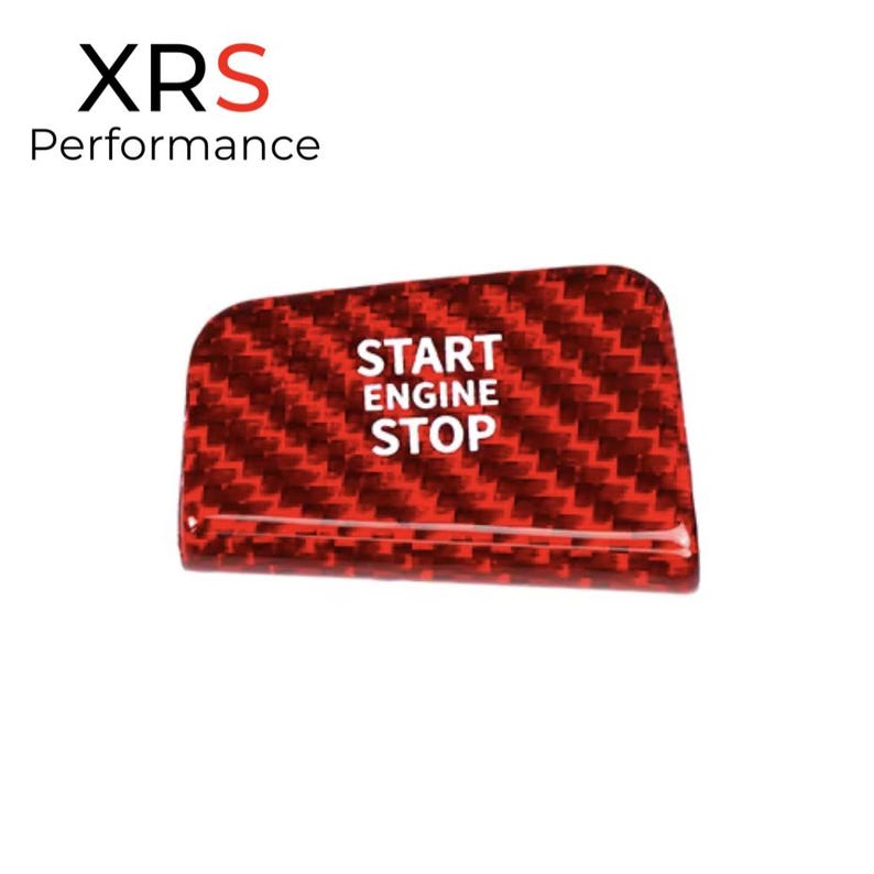 BMW 5 SERIES G60 G61 Red Carbon Start Stop Button Switch Cover ...