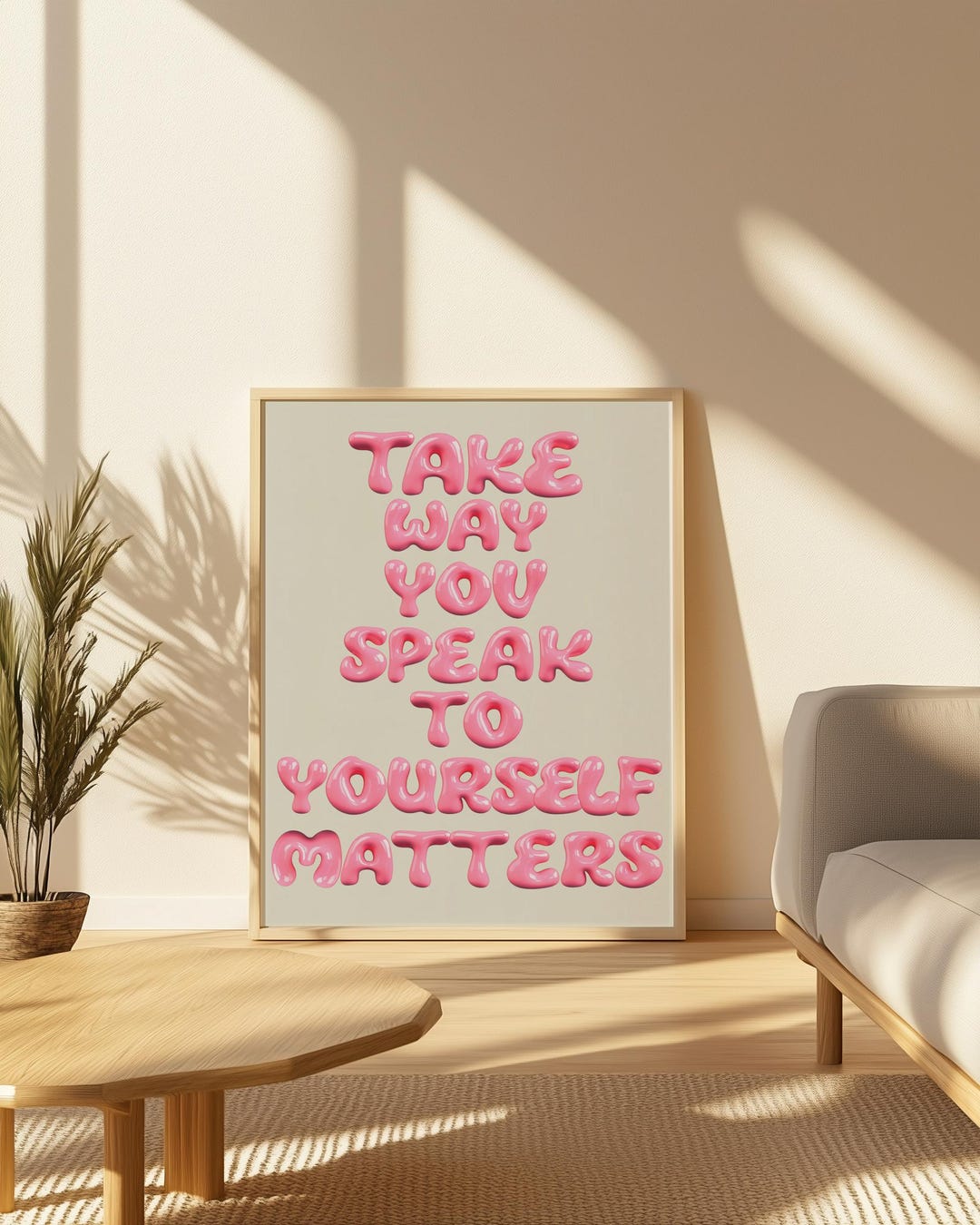 Positive Affirmation Wall Art – the Way You Speak Matters (digital ...