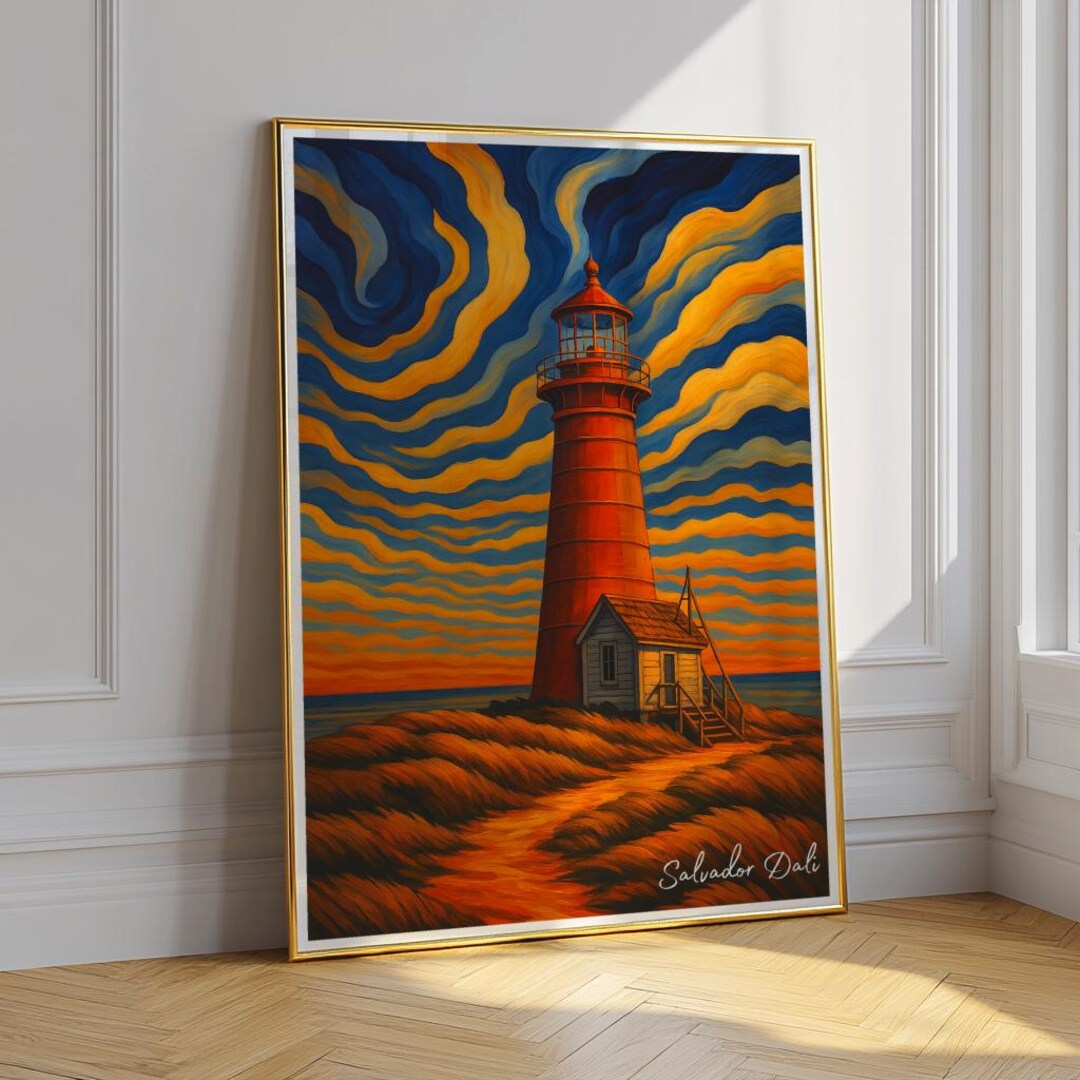 Salvador Dali the Lighthouse Poster, Dali Poster, Dali Print, Digital ...
