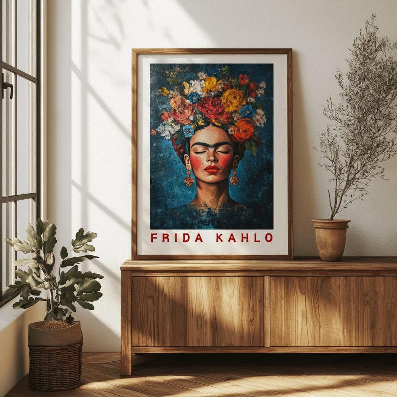 Frida Kahlo, Frida Kahlo Print, Frida Kahlo Art, Frida Kahlo Artwork ...