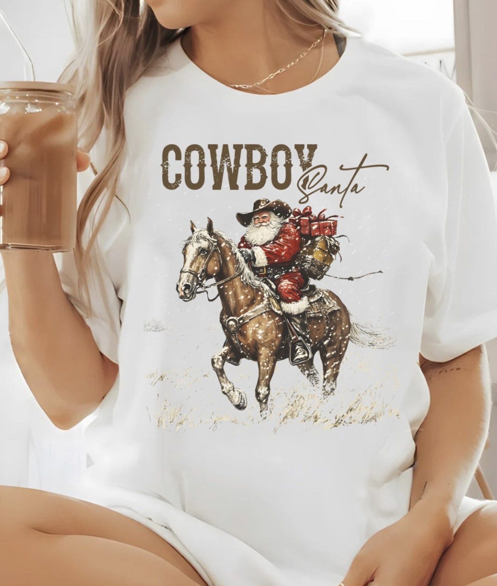 Cowboy Santa Png, Western Cowboy Santa Claus Png, Western Christmas Png ...