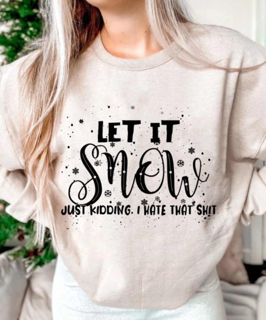 Funny Let It Snow PNG, Funny Christmas Png, Snowflake Png, Winter Vibes ...