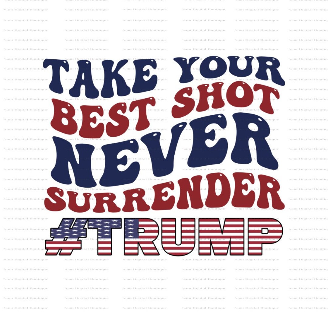 Take Your Best Shot Never Surrender Svg Png, America Png Svg, Love U.S ...