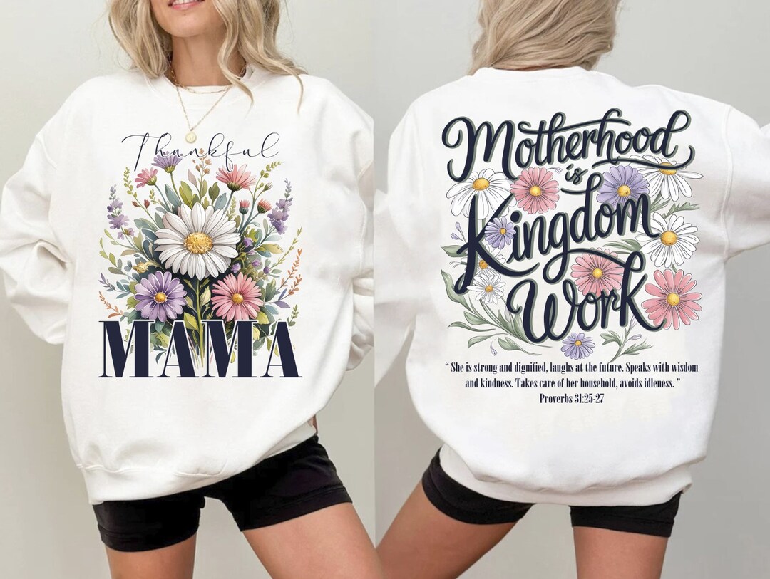 Christian Mom Png, Motherhood is Kingdom Work Png, Retro Christian ...