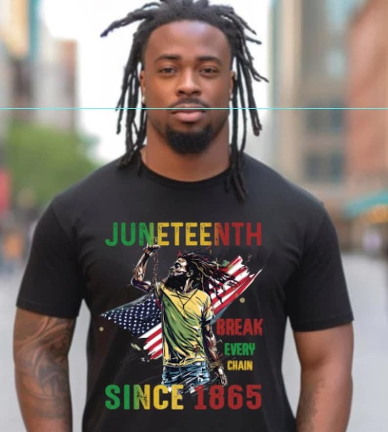 Juneteenth Breaking Every Chain Png, Black Man Dreadlocks PNG, Black ...
