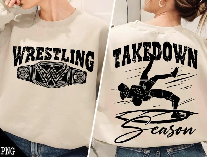 Wrestling Svg Png, Take Down Season Svg Png, Wrestling Mom SVG ...