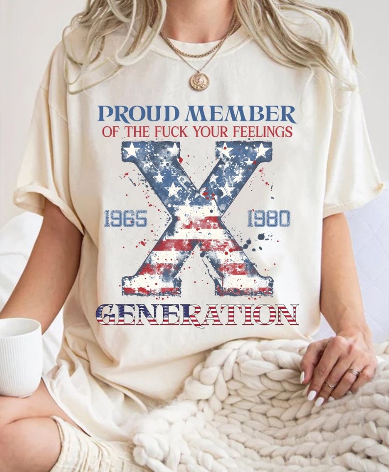 Proud Member Fuck Your Feelings Generation Png, American Flag Design ...