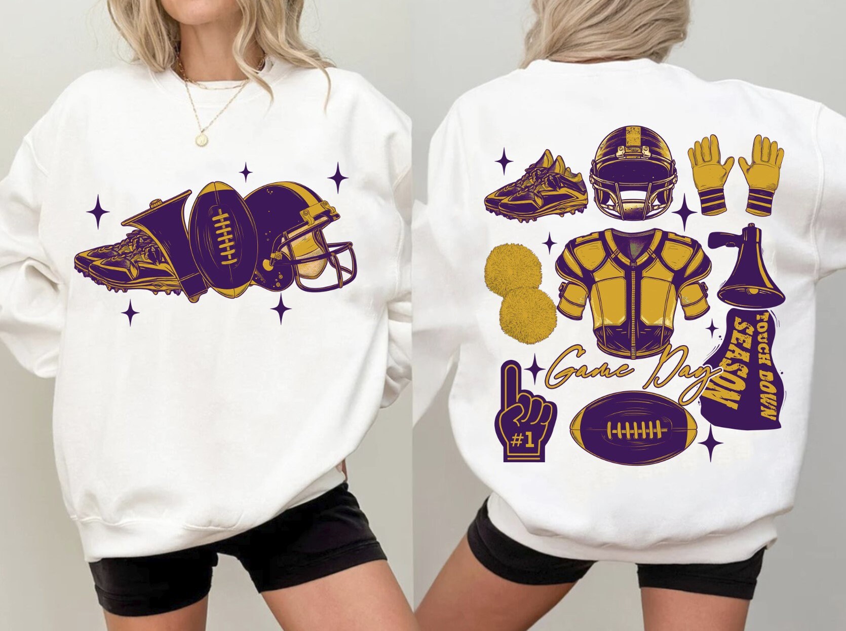 Football Purple and Yellow Png, Game Day , Game Day Football Png ...