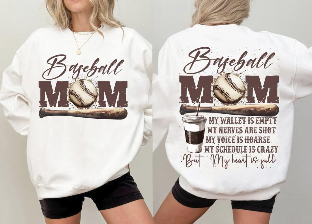 Baseball Mom My Wallet is Empty Png, Baseball Mom Png, Baseball Vibes ...