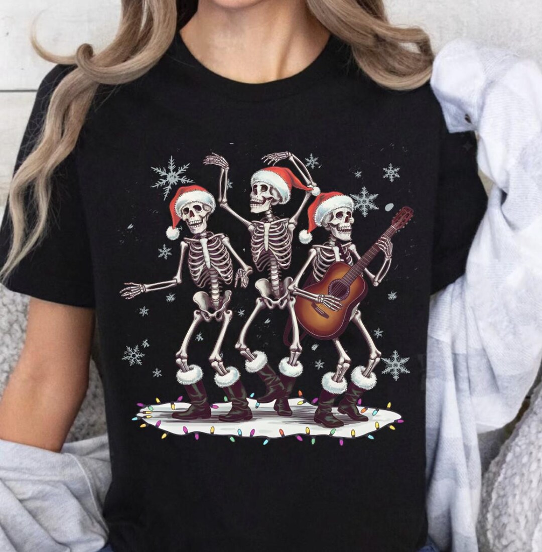 Christmas Dancing Skeletons Png, Skeleton Christmas Png, Santa Claus ...