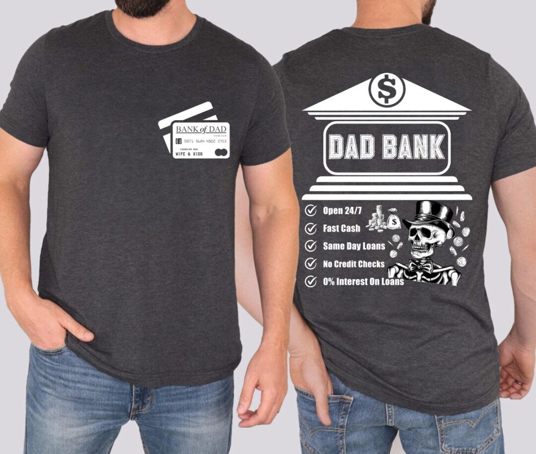 Dad Bank Png, Funny Dad Png, Fathers Day Png, Dad of Girls Png, Dad ...