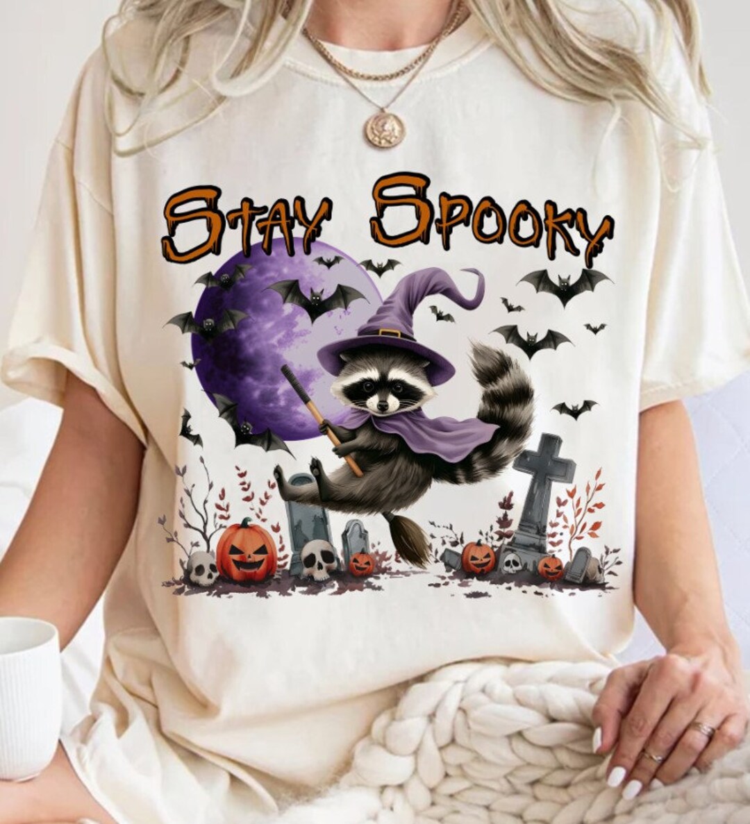 Stay Spooky Png Svg Raccoon Png Spooky Vibes Png Spooky Halloween Png ...
