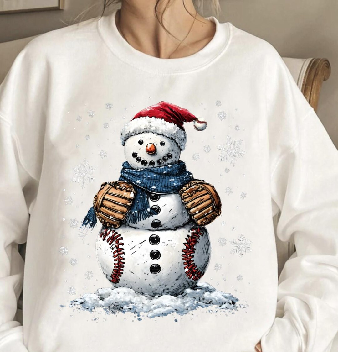 Snowman Baseball Png, Glitter Snowman Png, Christmas Coquette Png, Winter Png, Christmas Girly ...