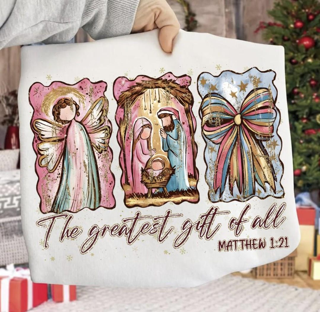 Christian Christmas PNG, Greatest Gift of All Png, Jesus Faith Nativity ...