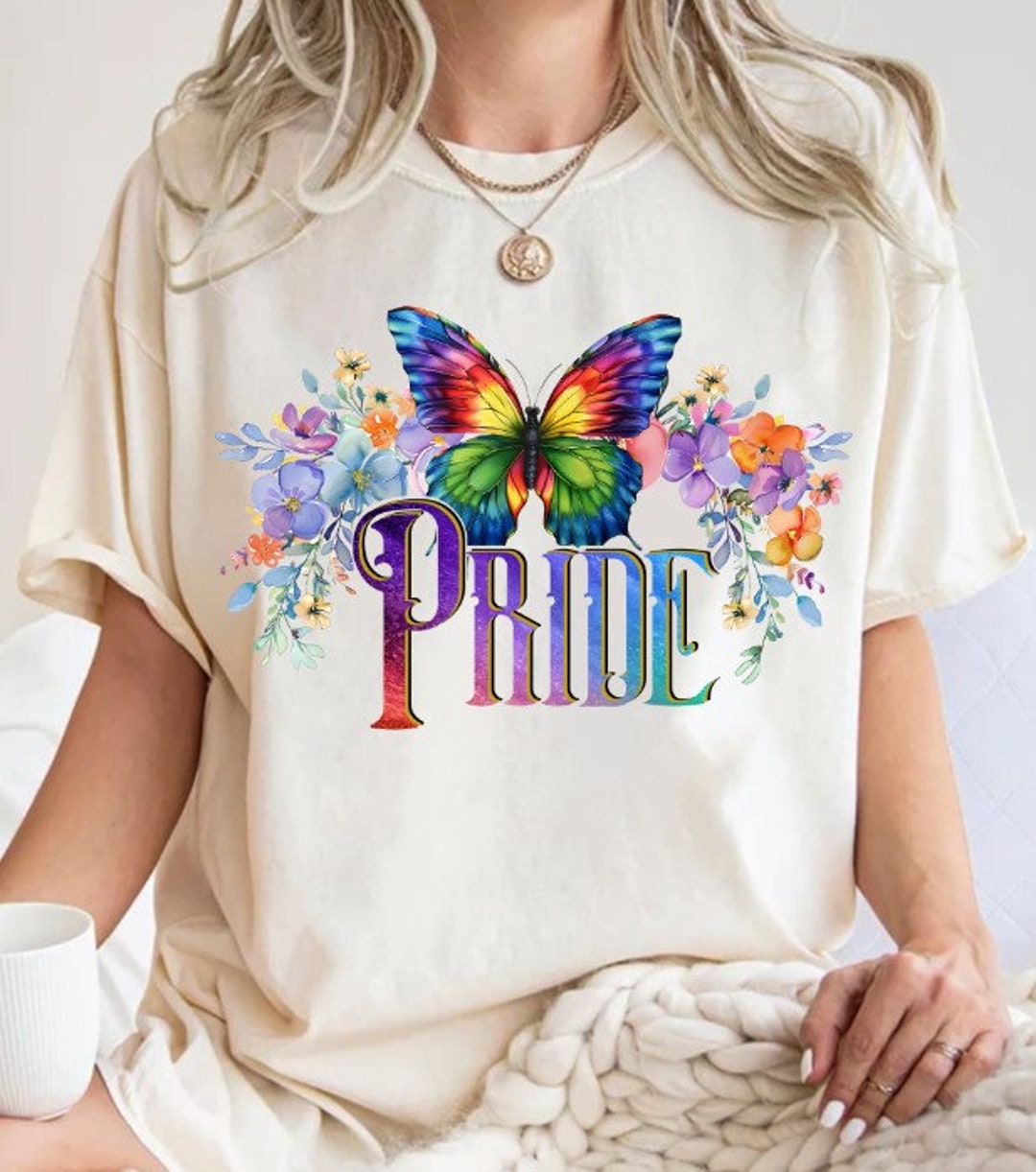Rainbow Butterfly Pride LGBTQ Png, Sublimation Design Download, LGBTQ ...